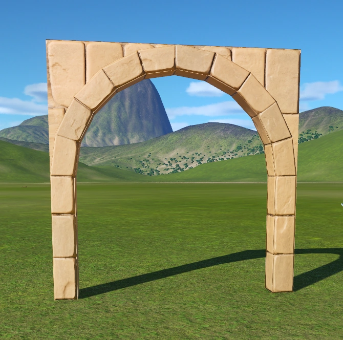 Temple Rounded Arch | Planet Coaster Wiki | Fandom