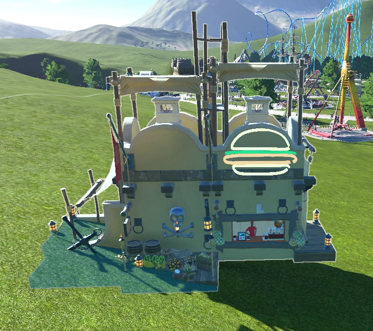 Pirate Harbour Burger Store | Planet Coaster Wiki | Fandom
