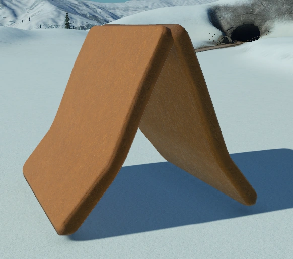 Gingerbread Roof 4m Ridge Capped | Planet Coaster Wiki | Fandom