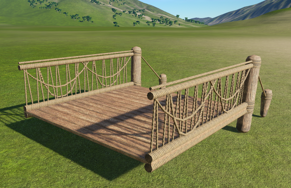 Rope Bridge Large Cap | Planet Coaster Wiki | Fandom