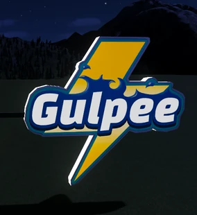 Gulpee Energy Sign - Projecting Sign 2 | Planet Coaster Wiki | Fandom