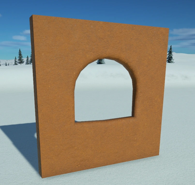 Gingerbread Wall 4m - Arch Cutout | Planet Coaster Wiki | Fandom
