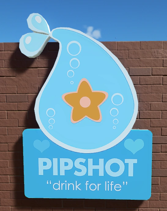 Pipshot Water Sign - Wall Sign 3 | Planet Coaster Wiki | Fandom