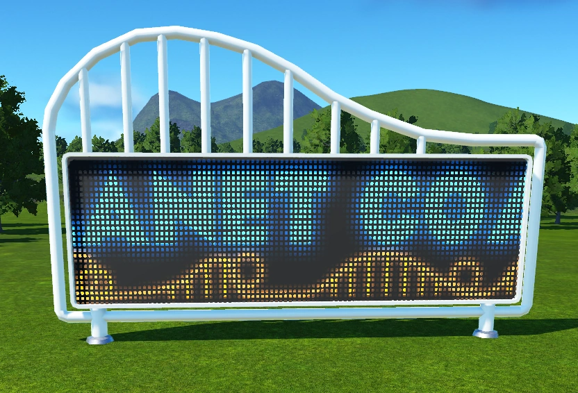 Planet Coaster Sign - Electronic Screen | Planet Coaster Wiki | Fandom
