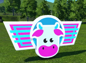 Cosmic Cow Sign - Wall Sign 1 | Planet Coaster Wiki | Fandom