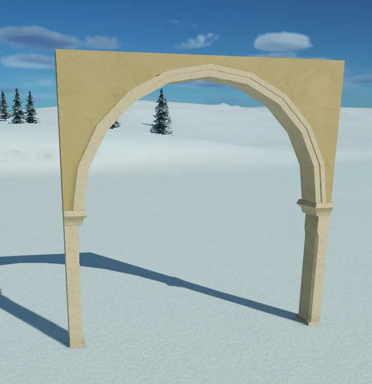 Stucco Thin Rounded Arch | Planet Coaster Wiki | Fandom