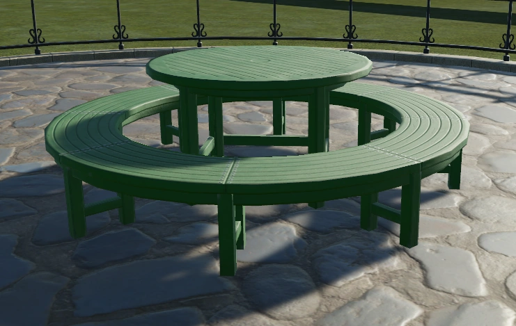 Picnic Table Curcular | Planet Coaster Wiki | Fandom