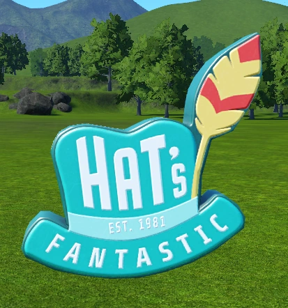 Hat's Fantastic Sign - Wall Sign 1 | Planet Coaster Wiki | Fandom