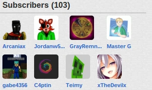 Subscriptions & Subscribers | Planet Minecraft, A Minecraft Fan ...