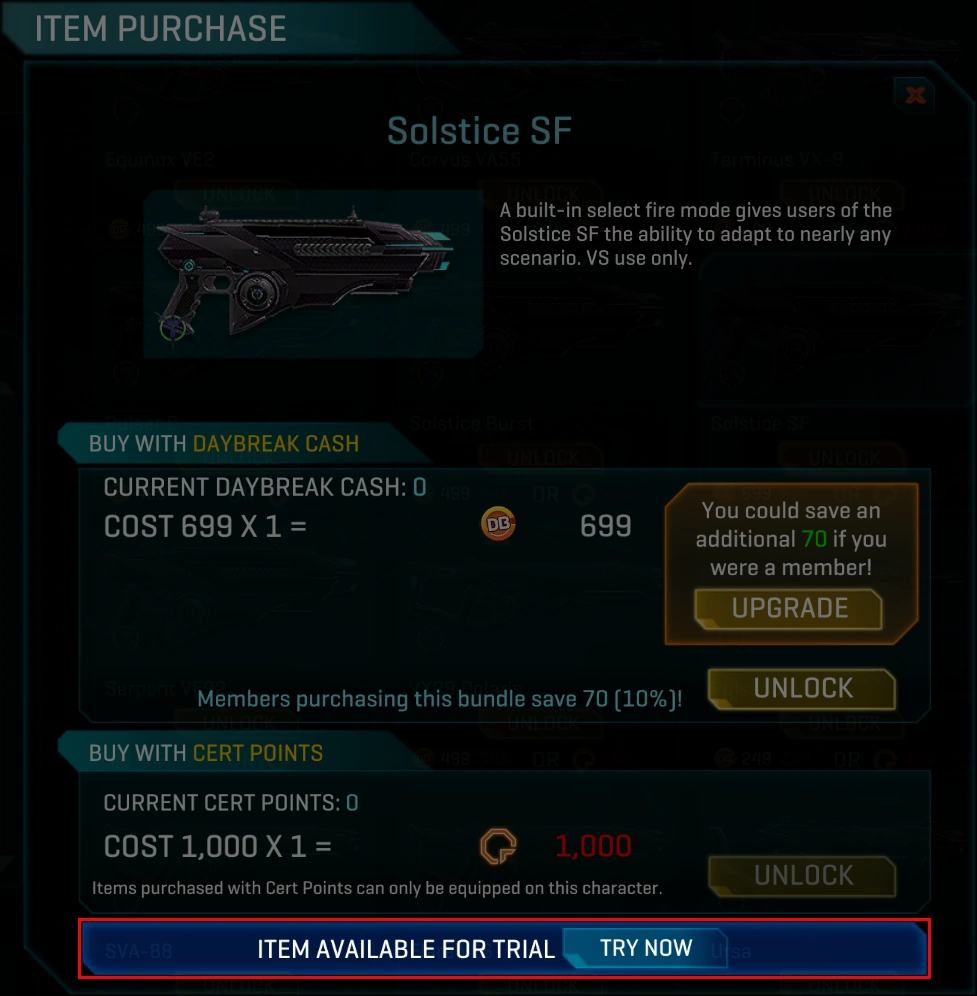 Weapon Trial | PlanetSide 2 Wiki | Fandom