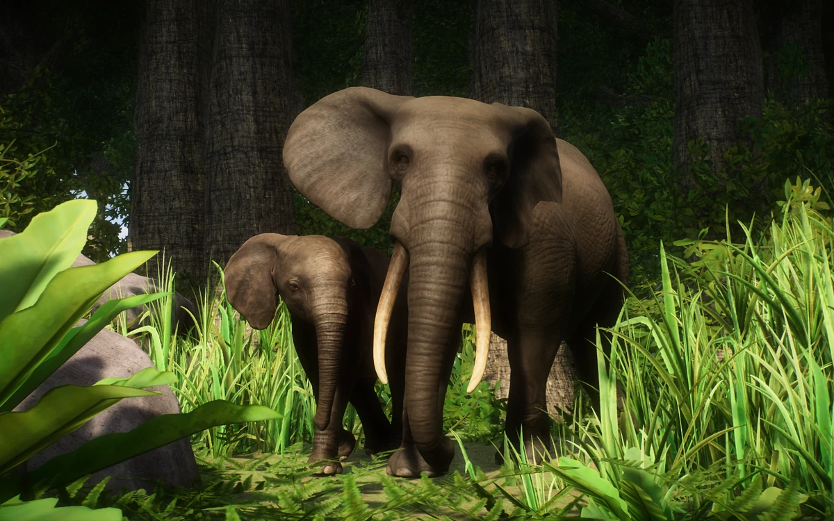 African Forest Elephant (LeafProductions & NicholasLionRider) | Planet Zoo Modding Library Wiki ...