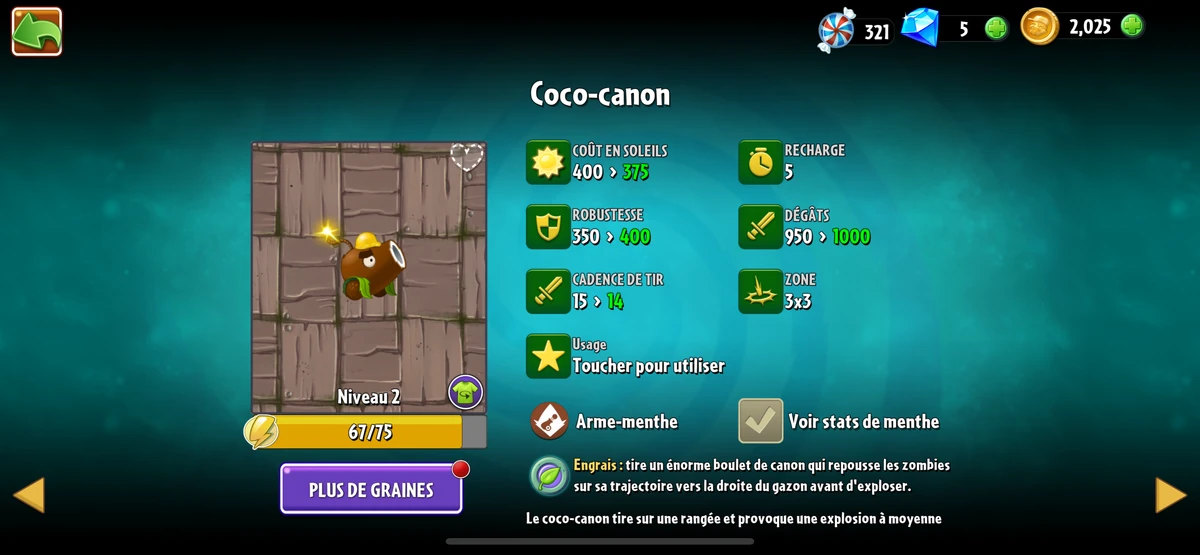 Coco-canon | Wiki Plantes contre Zombies | Fandom