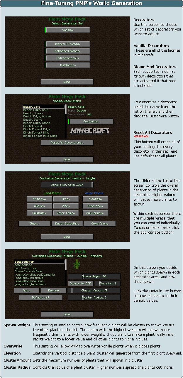 Customizing World Generation | Plant Mega Pack Wiki | Fandom