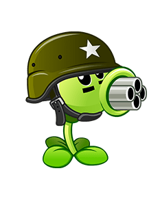 Gatling Pea | Plants vs. Zombies Roleplay Wiki | Fandom