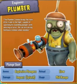 Plumber | Plants vs. Zombiez: Garden Warfare Wikia | Fandom