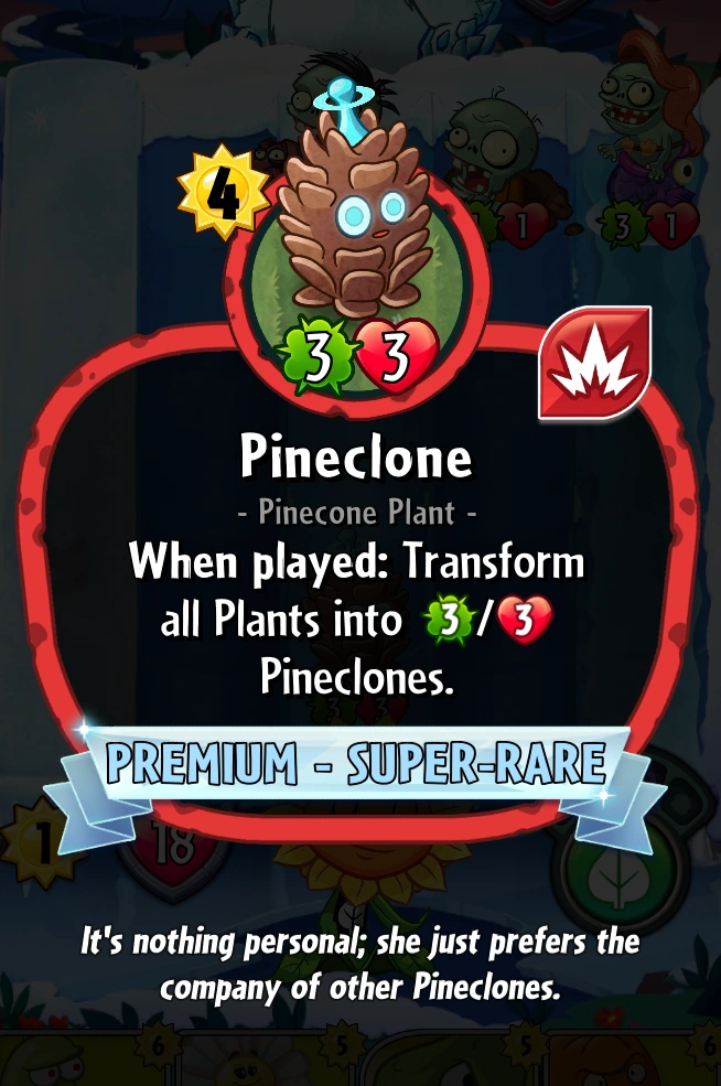 Сосновый клон | Plants vs. Zombies Wiki | Fandom