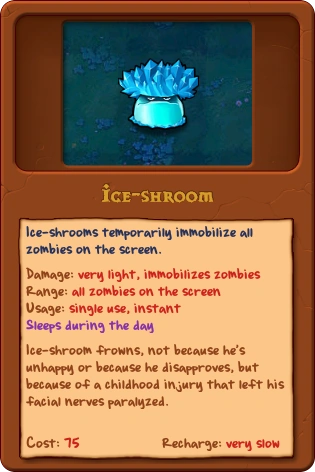 Ice Shroom Plants Vs Zombies