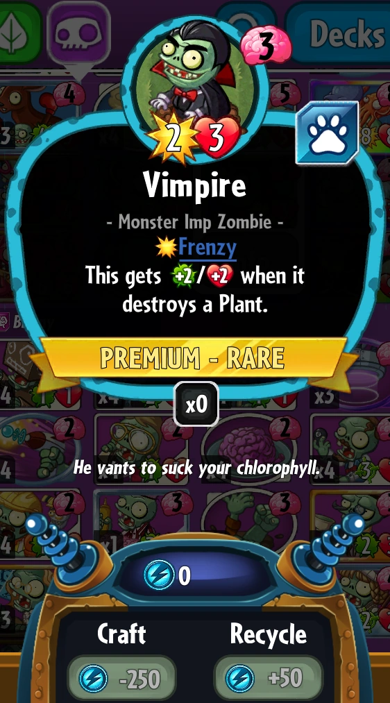 Вампирёнок | Plants vs. Zombies Wiki | Fandom