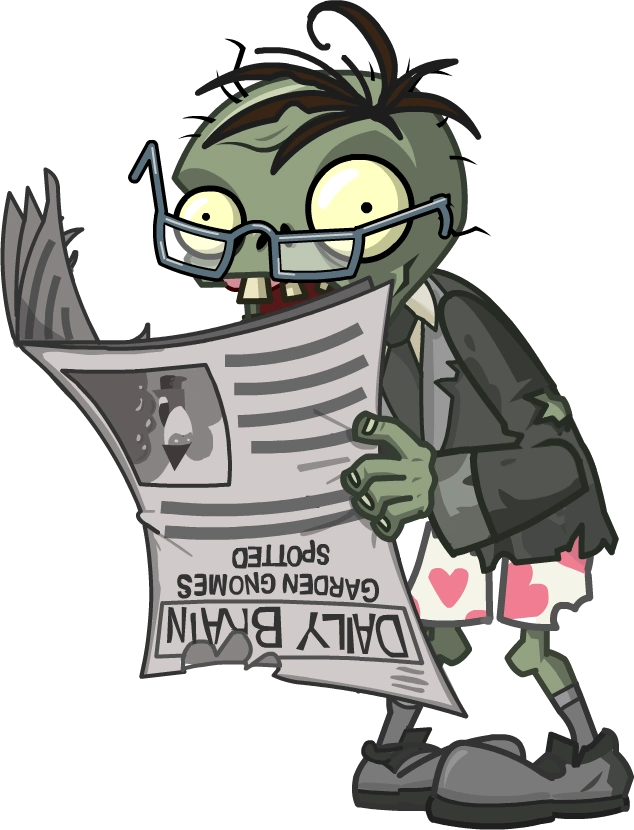 Elastic Newspaper Zombie | Plants vs. Zombies Wiki | Fandom