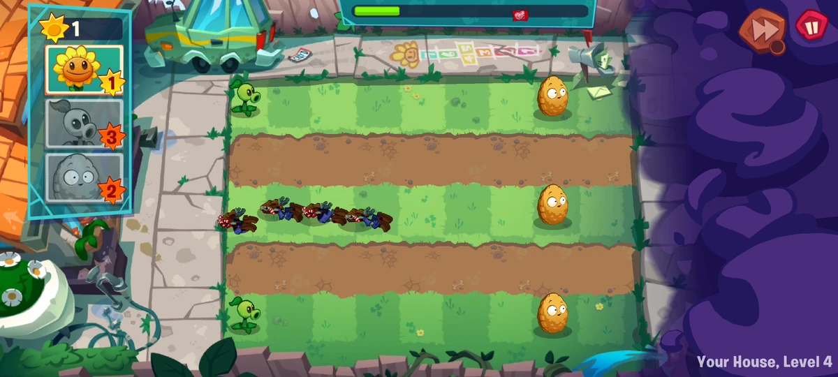 Your House, Level 4 | Plants vs. Zombies Wiki | Fandom