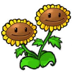 Twin Sunflower Plants Vs Zombies