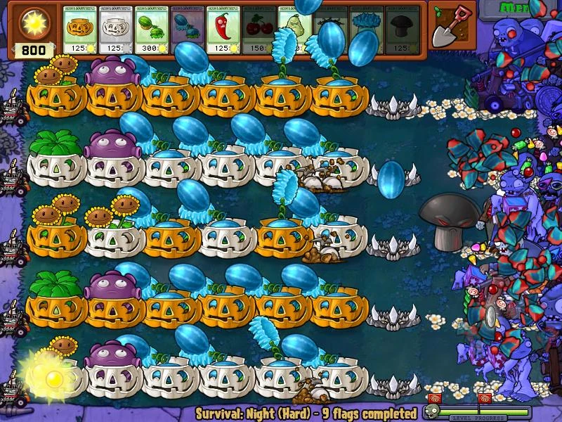Survival: Night (Hard) | Plants vs. Zombies Wiki | Fandom