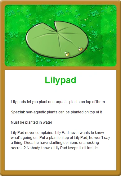 Lily Pad Plants Vs Zombies