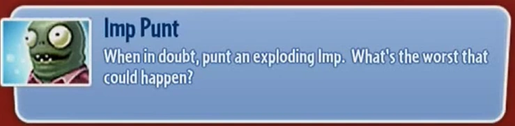 Imp Punt | Plants vs. Zombies Wiki | Fandom