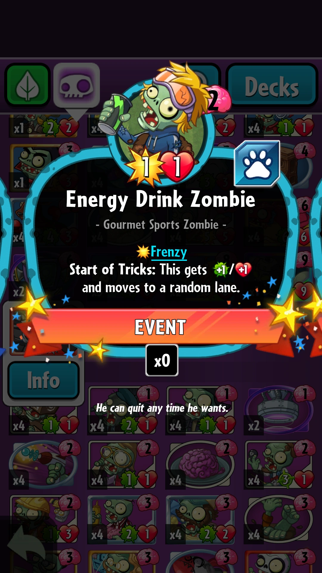 Energy Drink Zombie/Gallery | Plants vs. Zombies Wiki | Fandom