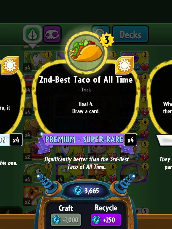 2nd-Best Taco of All Time | Plants vs. Zombies Wiki | Fandom