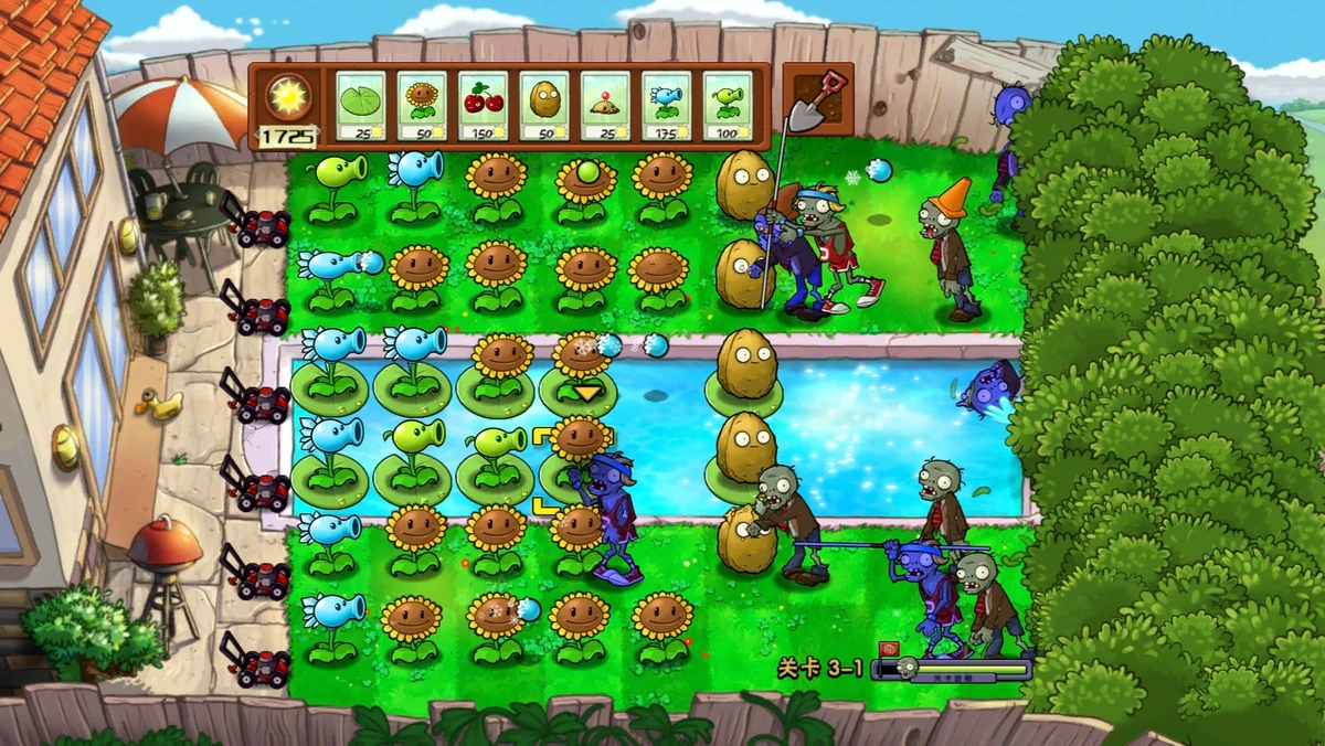 Level 3-1/Android TV version (Intended) | Plants vs. Zombies Wiki | Fandom