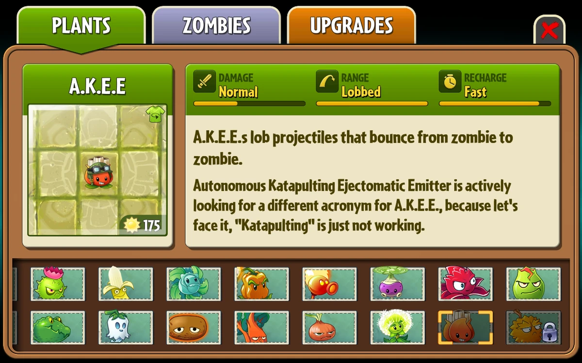 A.K.E.E./Gallery | Plants vs. Zombies Wiki | Fandom