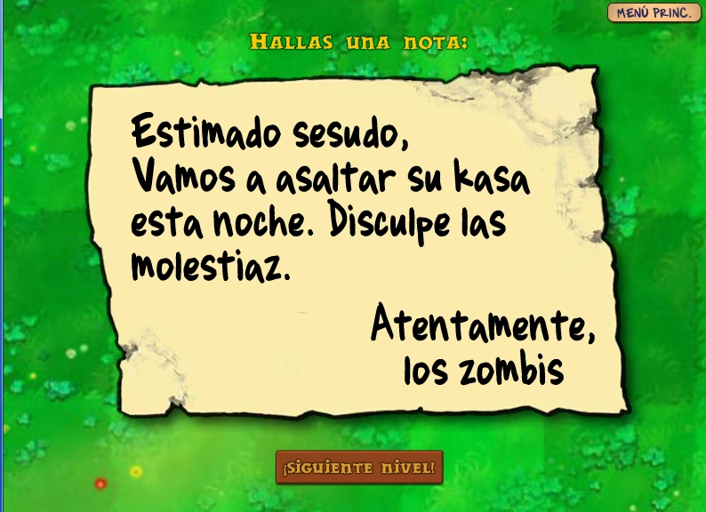 Notas | Wiki Plants vs. Zombies | Fandom