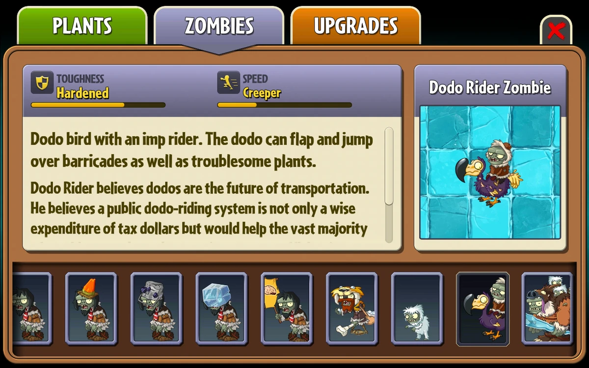 Dodo Rider Zombie/Gallery | Plants vs. Zombies Wiki | Fandom