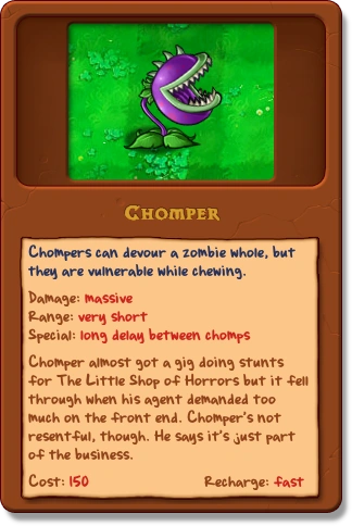 Chomper/Gallery | Plants vs. Zombies Wiki | Fandom