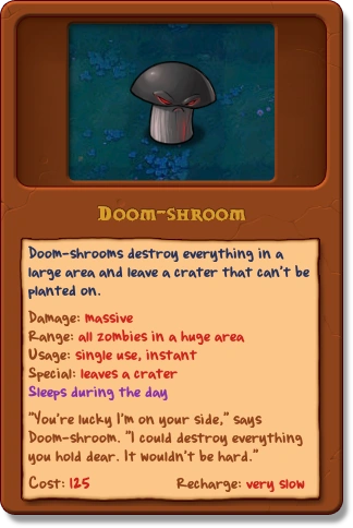 Doom-shroom/Gallery | Plants vs. Zombies Wiki | Fandom