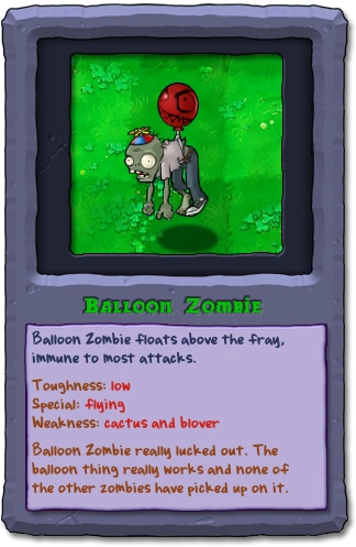 Balloon Zombie/Gallery | Plants vs. Zombies Wiki | Fandom