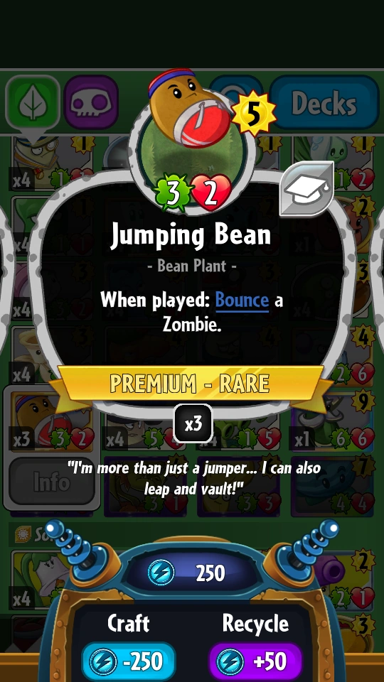 Jumping Bean Pvz 2