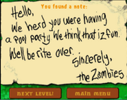 Note | Plants vs. Zombies Wiki | Fandom