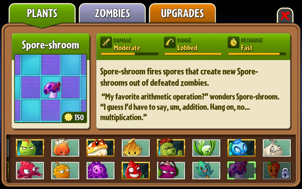 Spore-shroom | Plants vs. Zombies Wiki Tiếng Việt | Fandom