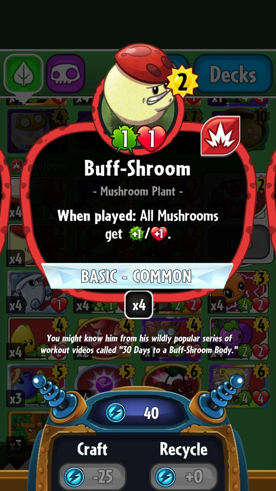 Buff-Shroom | Plants vs. Zombies Wiki | Fandom