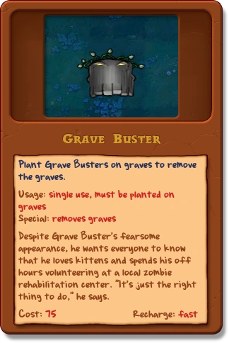 Grave Buster/Gallery | Plants vs. Zombies Wiki | Fandom