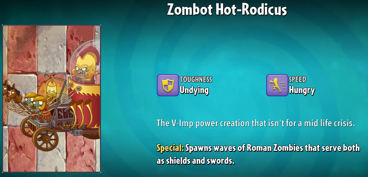 Zombot Hot-Rodicus | Plants vs. Zombies Wiki | Fandom