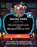 Sneezing Zombie | Plants vs. Zombies Wiki | Fandom