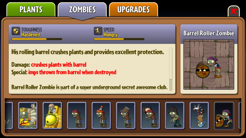 Barrel Roller Zombie/Gallery | Plants vs. Zombies Wiki | Fandom