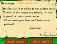 Note | Plants vs. Zombies Wiki | Fandom