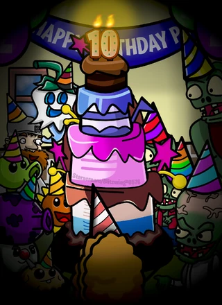 User blog:The Maverick Hunter/10th anniversary art | Plants vs. Zombies ...