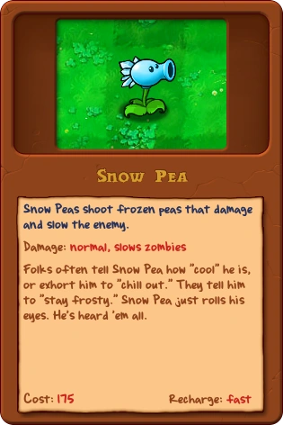 Snow Pea | Plants vs. Zombies Wiki Tiếng Việt | Fandom