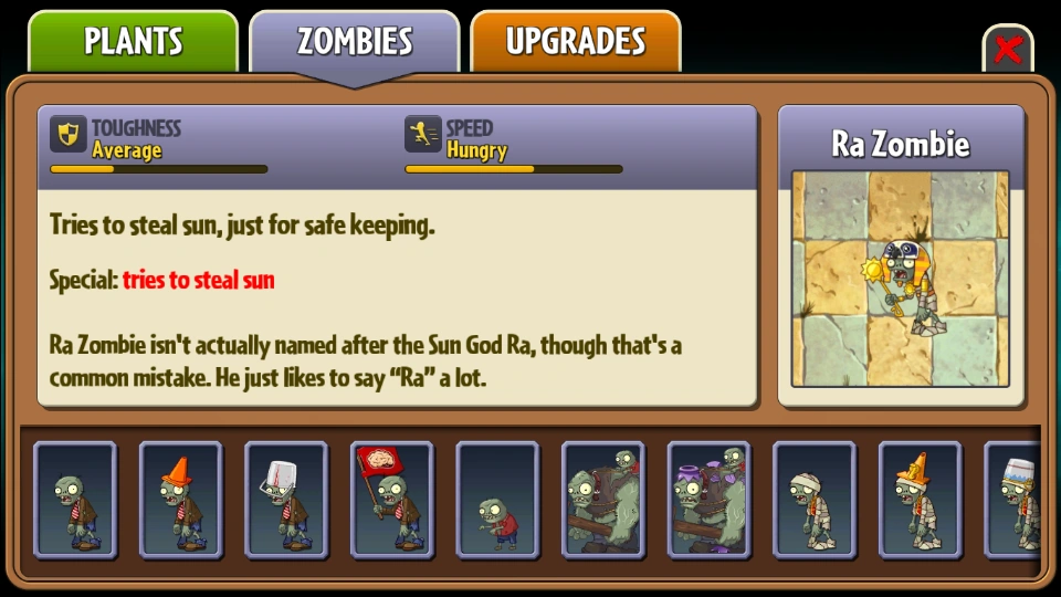Ra Zombie/Gallery | Plants vs. Zombies Wiki | Fandom