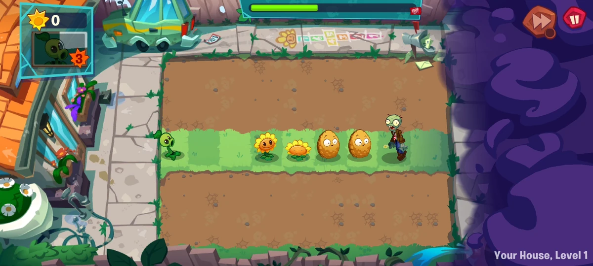 Your House, Level 1 | Plants vs. Zombies Wiki | Fandom